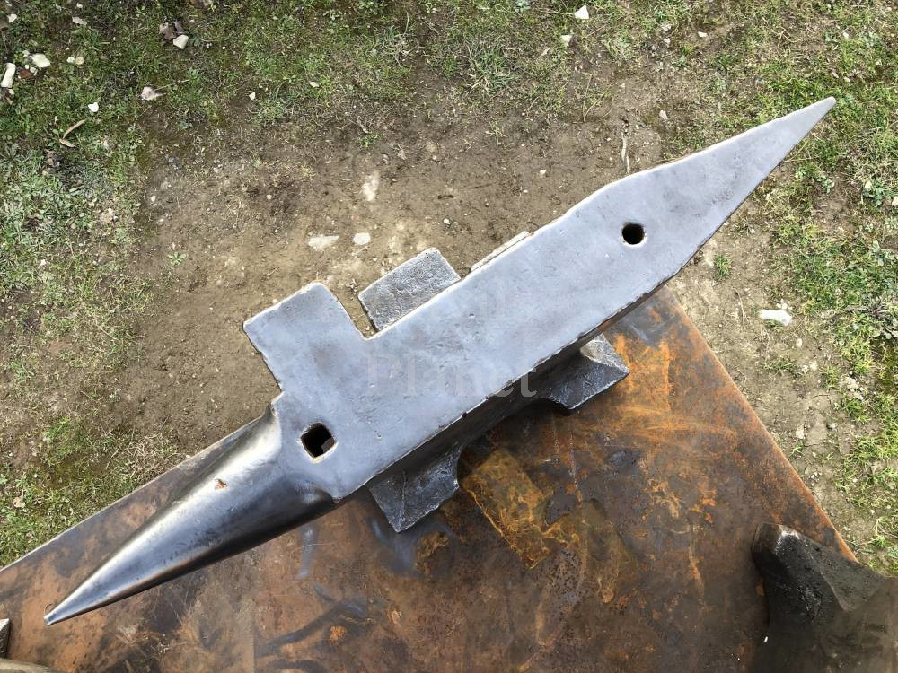 SOLD SHAN - 375lbs Sloped edge side wing upsetting block anvil ...